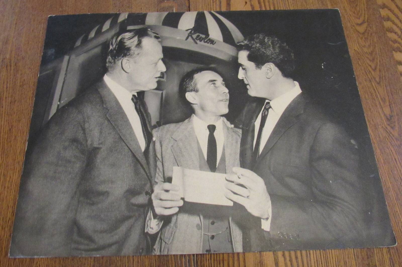 RARE~1956 Press Photo~"$64,000.00 Question"~Jockey Billy Pearson & Hal ...