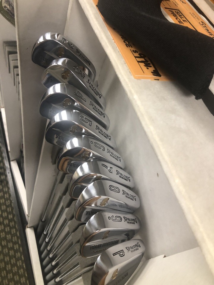 Spalding Tour Edition Irons (2-PW) Used, New Dynamic Gold Shafts, New ...
