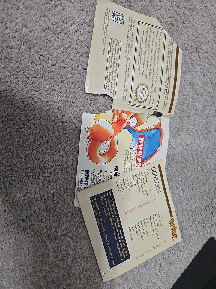 Pokemon Blue Gameboy Game Nintendo With Instructions | eBay