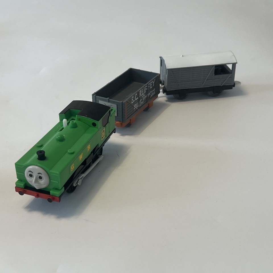 DUCK GWR #8 + SC RUFFEY & TOAD TOMY Thomas Motorised Trackmaster Train ...