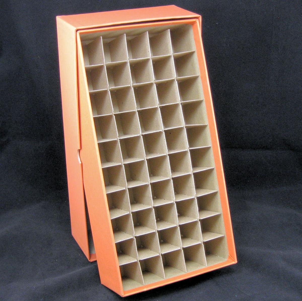 Quarter Round or Square Coin Tube or Roll Storage Box w/Dividers Holds ...