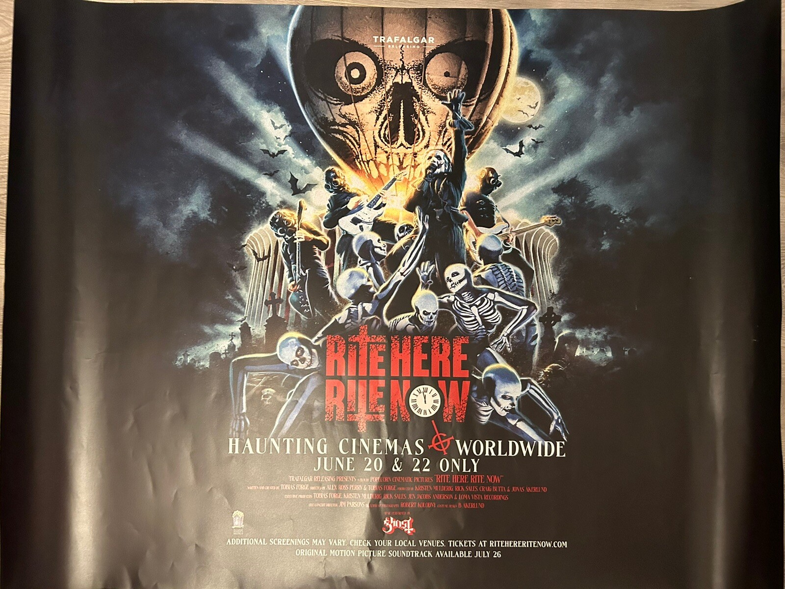 Ghost Rite Here Rite Now UK quad cinema | Grelly UK