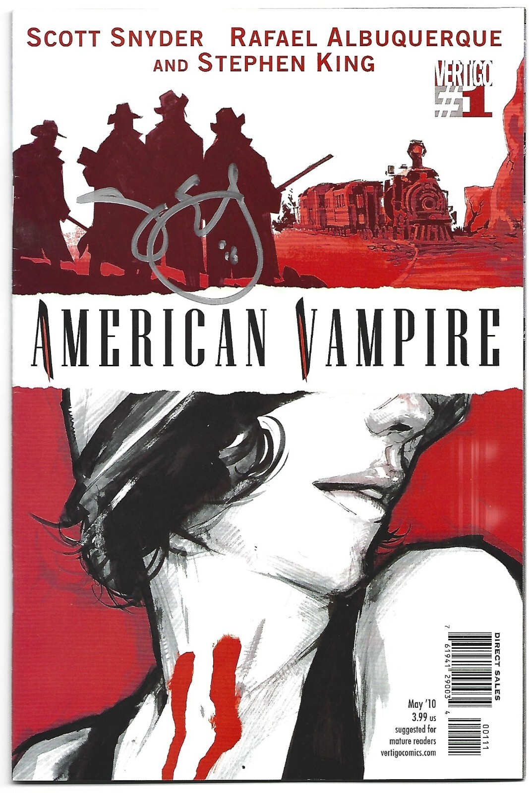 American Vampire Issue #1 SIGNED By SCOTT SNYDER Vertigo Comics Stephen ...