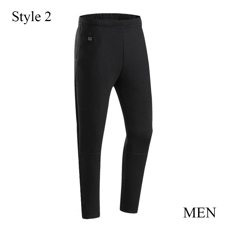 USB Electric Heated Underwear Men Woman Thermal Pyjamas Winter Long ...