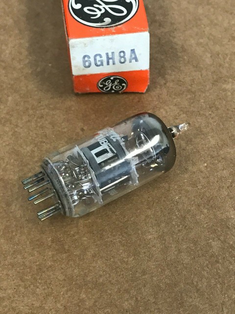 6GH8A GE Vacuum Tubes 3 Valves Radio Amplifier Audio Vintage Tested ...
