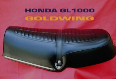 HONDA GL1000 GOLD WING SEAT COVER + STRAP + BUCKLES + NEW CHROME TRIM ...