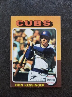 DON KESSINGER 1975 TOPPS BASEBALL CARD #315 CHICAGO CUBS | eBay