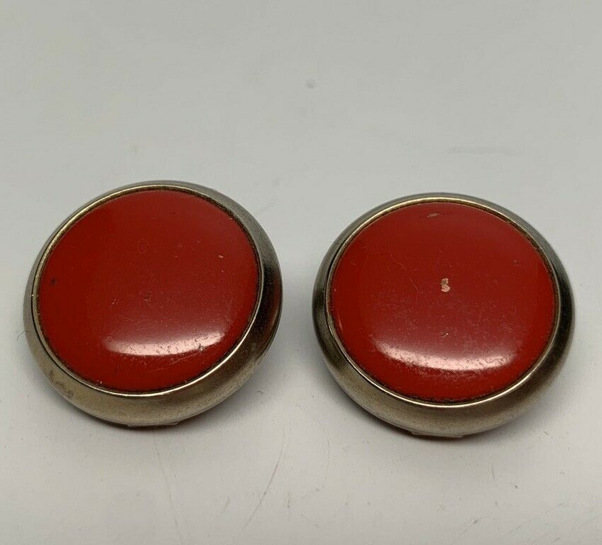 Lot Six Pairs Vintage Red Clip Earrings | eBay