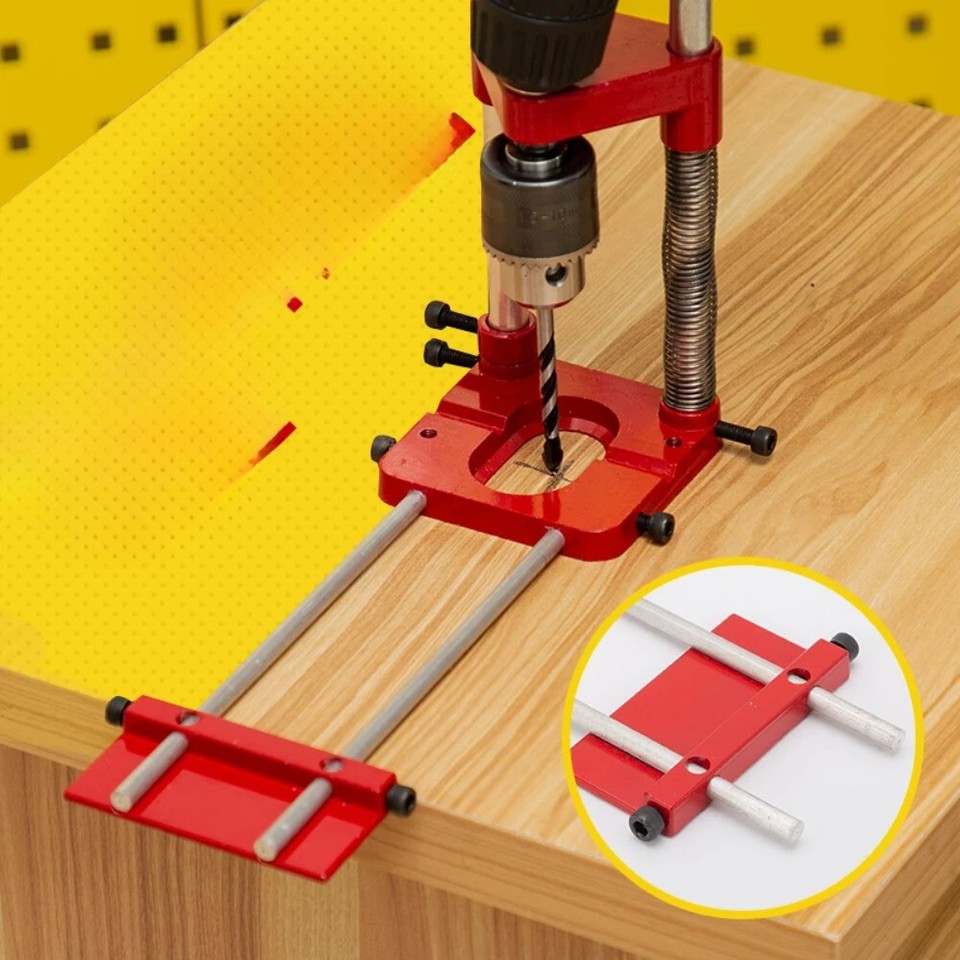 Auto Line Drill Guide Portable Woodworking Drill Locator Precise Hole ...