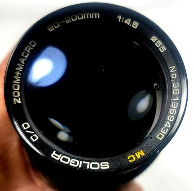 Soligor C/D Zoom Macro MC 80-200mm f4.5 Lens w Canon Mount SLR Film ...