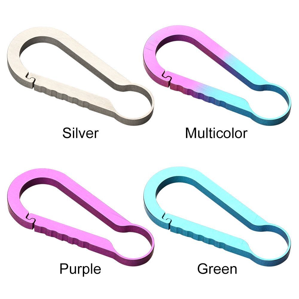 EDC Tool Hanging Buckles Small Large Buckle Titanium Keychain Backpack ...