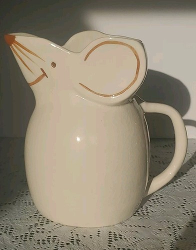 McCoy Ceramic Mouse Pitcher, Smiling Mouse, Handmade, 8.5” Tall | eBay