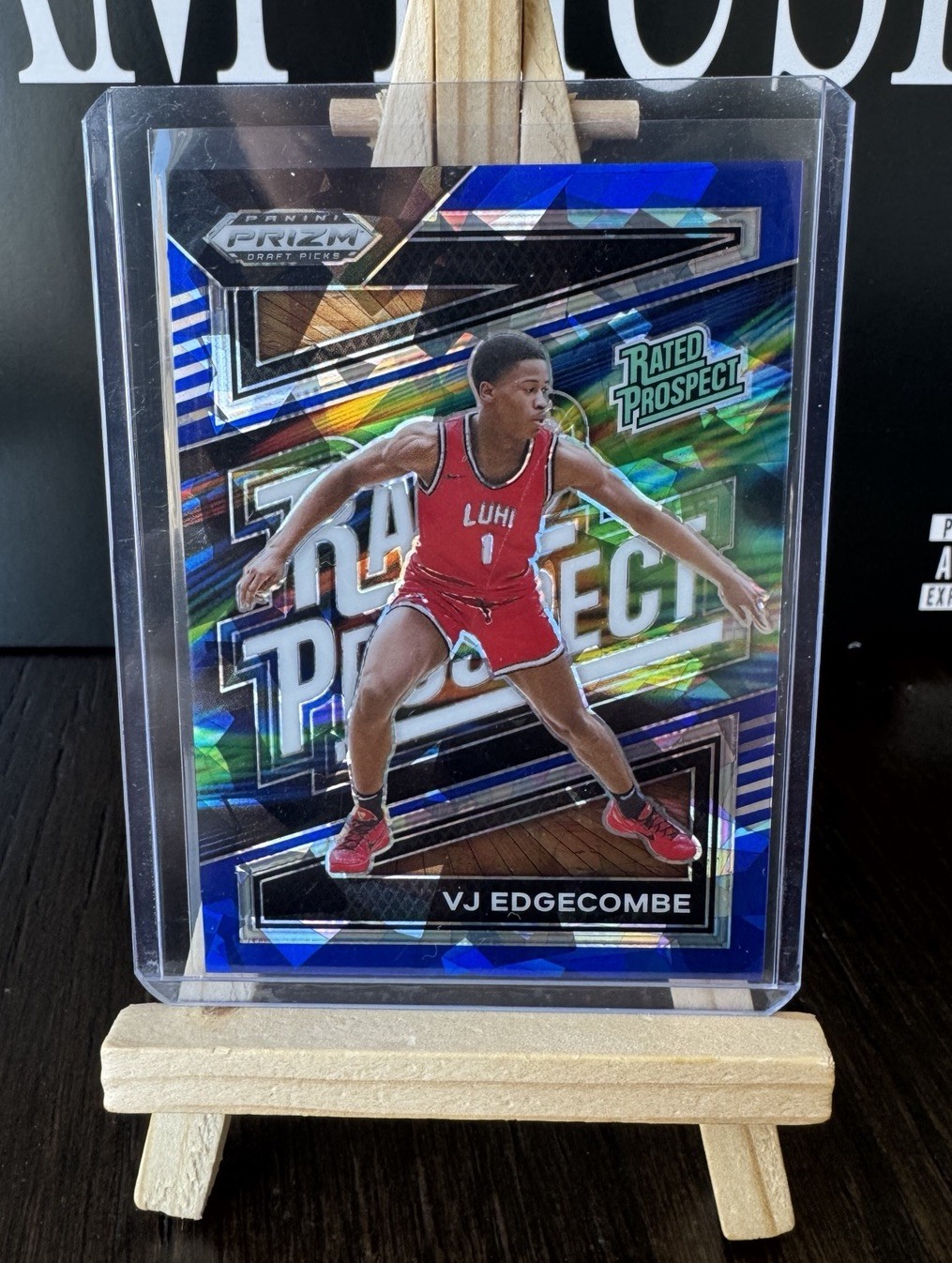 VJ Edgecombe 2024 Prizm Draft Picks #17 Rated Prospect - Blue Ice /99 ...