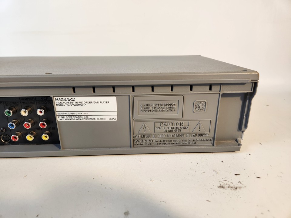 Magnavox DV225MG9 DVD VCR Combo Player VHS Gray w Remote 4 Head HIFI ...