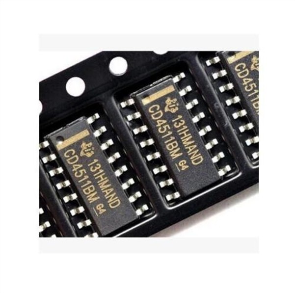 100Pcs Smd CD4511 CD4511BM BCD-TO-7 Segment Latch Decoder Driver SOP-16 ...