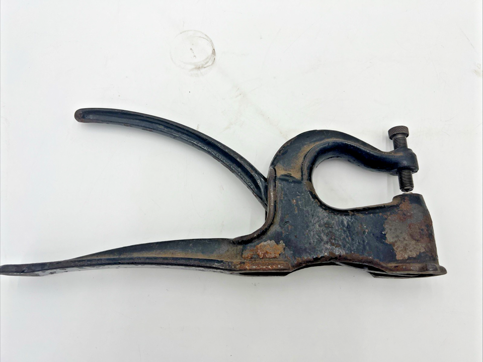 ANTIQUE RIMCO GROMMET TOOL,RIVETER,TABLE TOP,MANUAL,CAST IRON VINTAGE ...