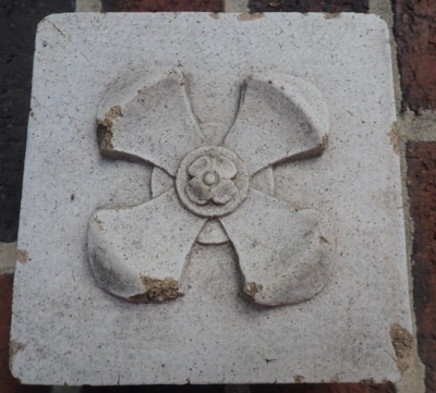 Architectural Salvage Terra Cotta Rosette Block (A) | eBay