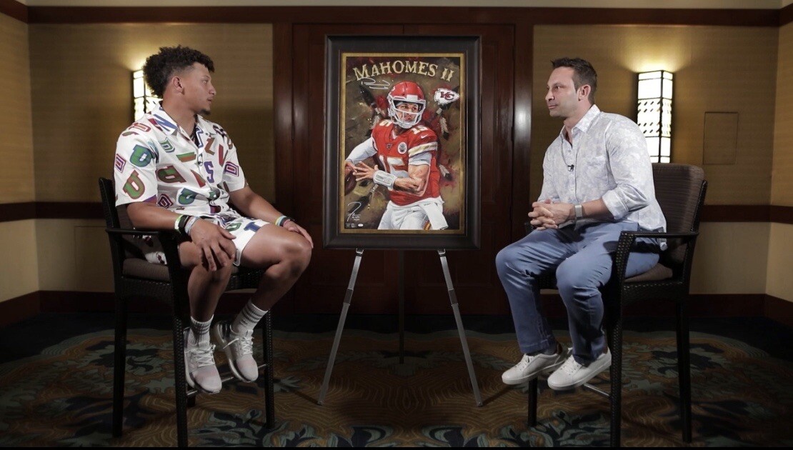PATRICK MAHOMES HAND SIGNED AUTO LIMITED EDITION BY ARTIST JUSTYN ...