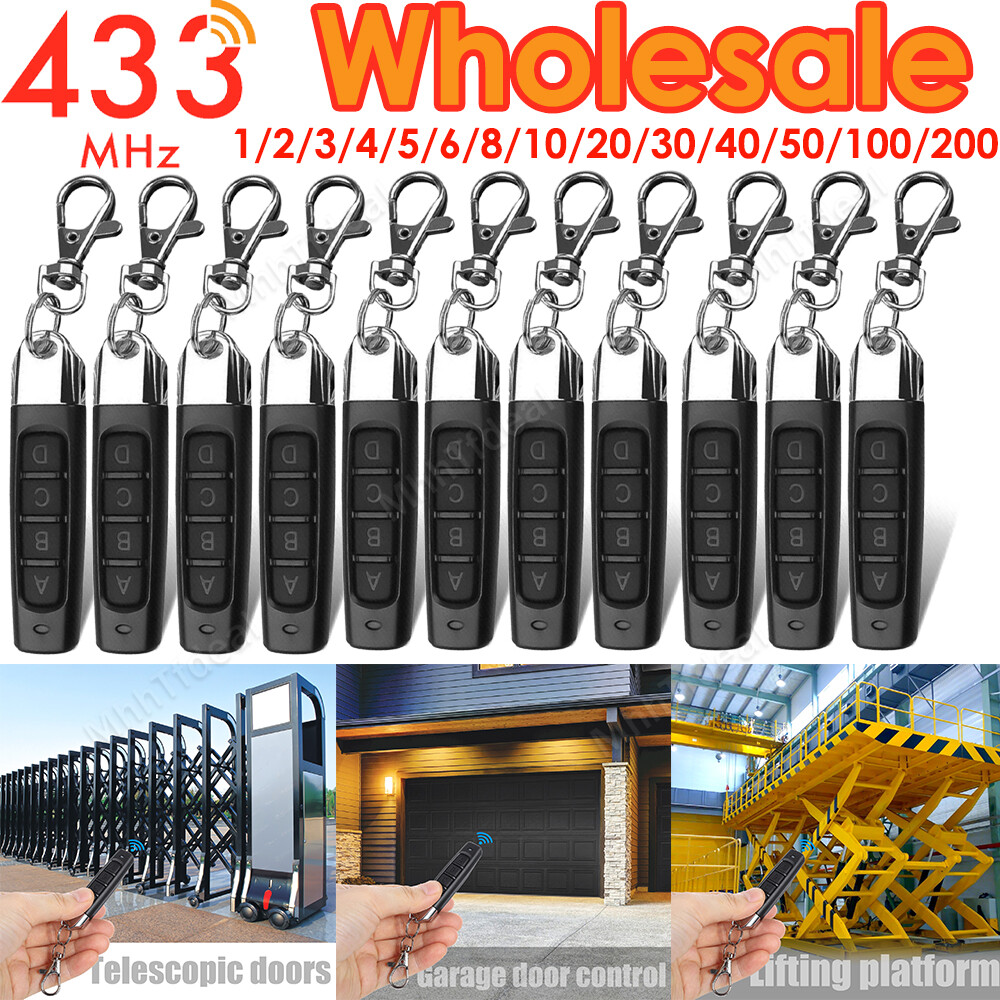 Universal Cloning Electric Gate Garage Door Remote Control Fob 433mhz ...