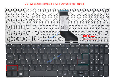 US keyboard For Acer E5-532G E5-552G E5-573G E5-574G E5-575 E5-576 V5 ...