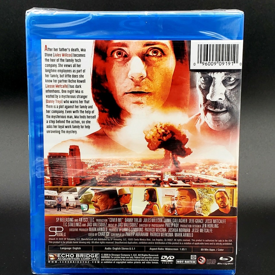 Cover Me (Blu-ray + DVD, 2020 Widescreen) Jules Willcox Danny Trejo NEW ...
