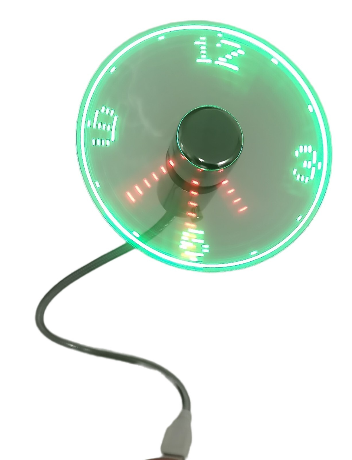 USB Clock Fan Real Time Display Function Mini LED Clock Fan | eBay