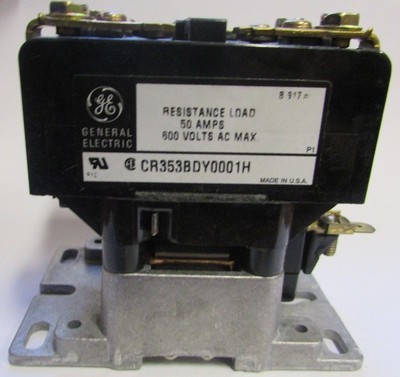 GE Relay Controls 4P 24V 40A CR353BDY0001H 50 Amps 600 VOLTS AC MAX | eBay