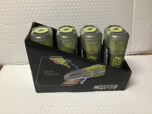 Nerf Hyper 50-Round Refill Reload Canister - 4 PACK BOX = 200 ROUNDS ...