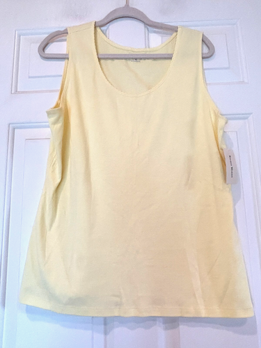 Studio Works Tank Top Yellow Shirt Size Women XL NEW | eBay