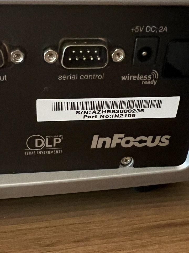 InFocus IN2106 DLP Multimedia Video Projector | eBay