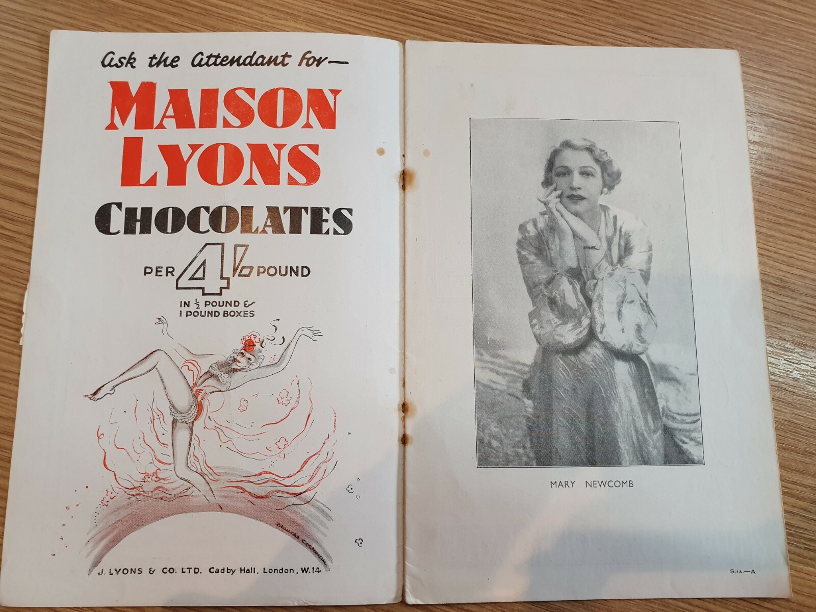 THEATRE PROGRAMME THERE IS ALWAYS TOMORROW MARY NEWCOMB VIOLA KEATS ...