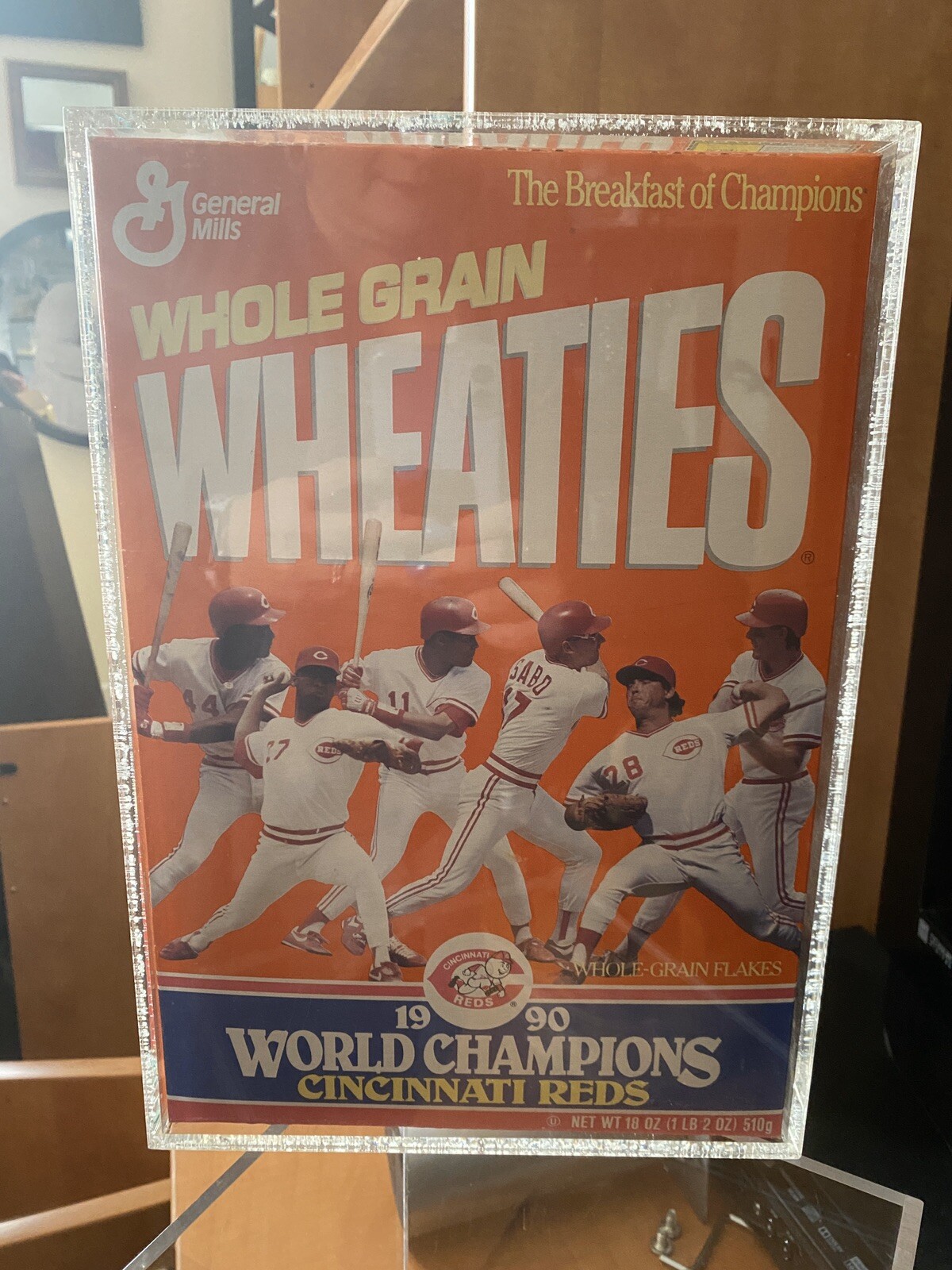 Wheaties 1990 World Champions Cincinnati Reds Collector Box Unopened In ...