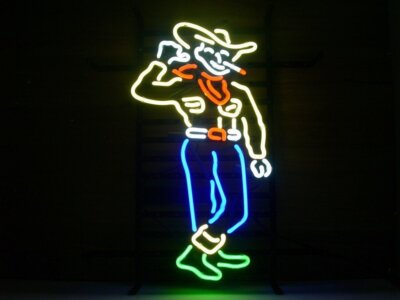 Las Vegas Cowboy Vic Logo 20"x16" Neon Sign Lamp Light | eBay