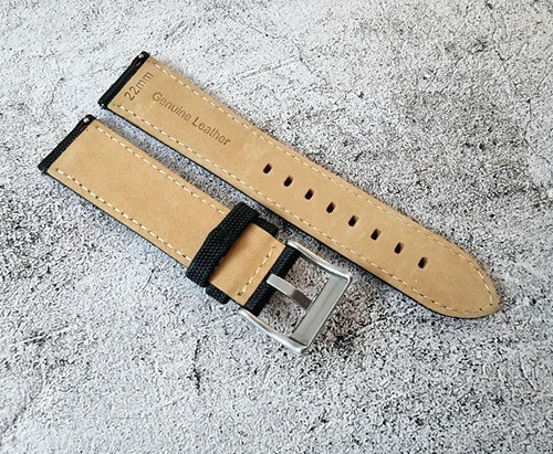 Premium Nylon Sailcloth Field Watch Strap 20mm 22mm Quick Khaki Green ...