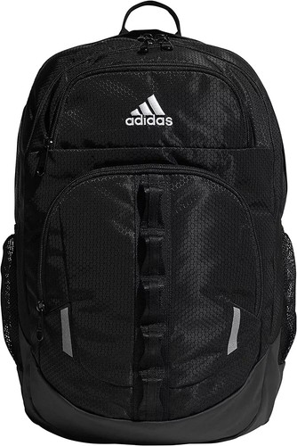 adidas Prime 6 Backpack Black/White Laptop School Travel Gym Bag Unisex ...