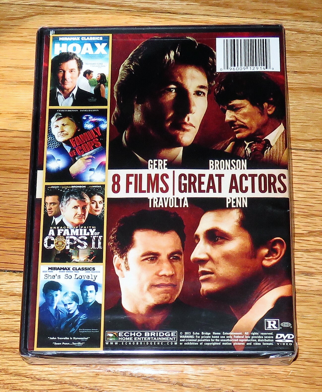 8 Films / Great Actors: (DVD, 2013, 2-Disc) Nicholson Neeson Travolta ...