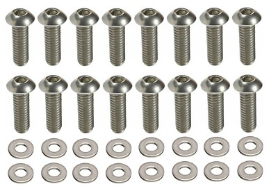 STAINLESS STEEL HEADER BOLT KIT FOR SMALL BLOCK FORD 260 289 302 351W ...