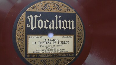 Max Dolin 78rpm Single 10-inch Vocalion Records #14466 La Tristeza De ...