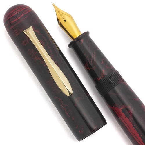 Ranga Splendour Premium Ebonite Fountain Pen Black Red, JoWo #6 Nibs, C ...