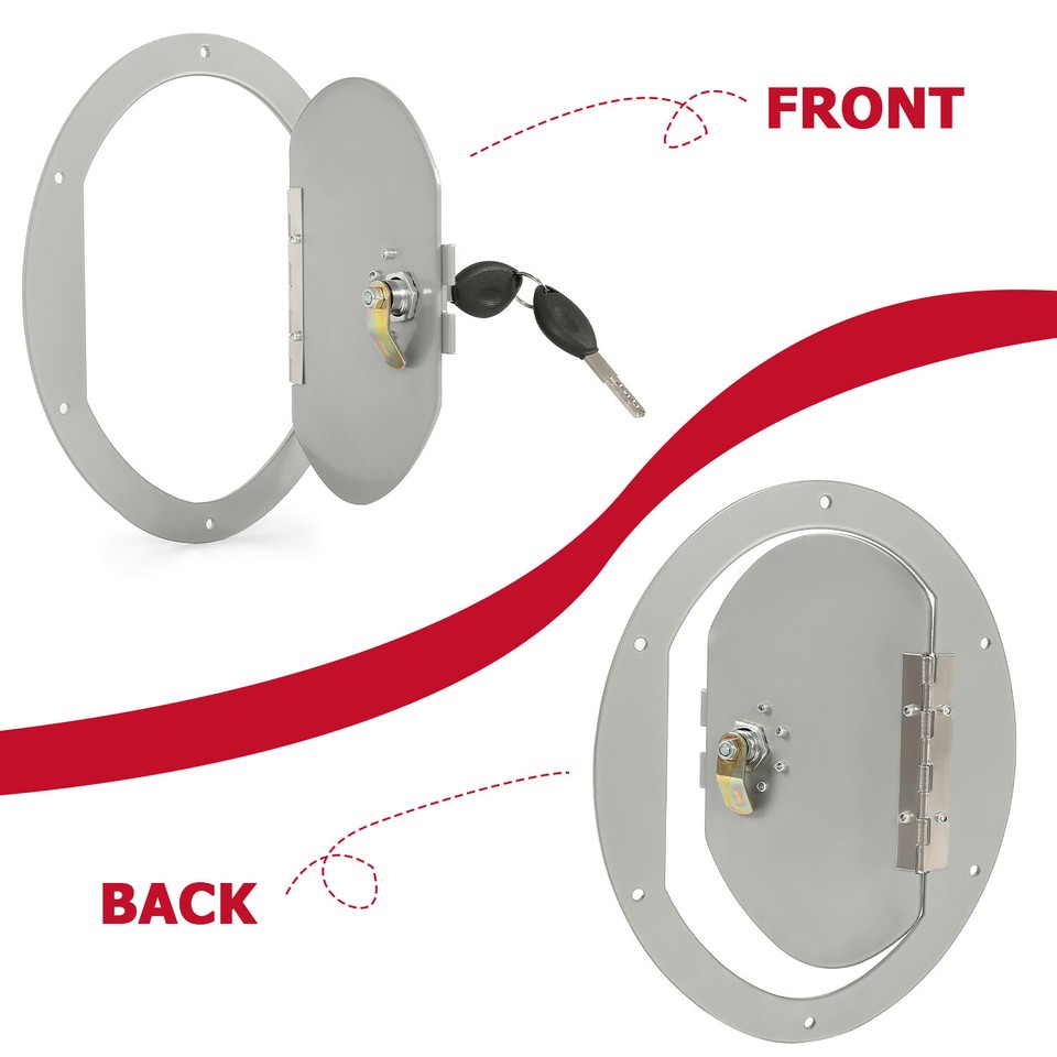 Locking Fuel Door Gas Tank Cap Cover For HMMWV/ Humvee / Hummer M998 ...