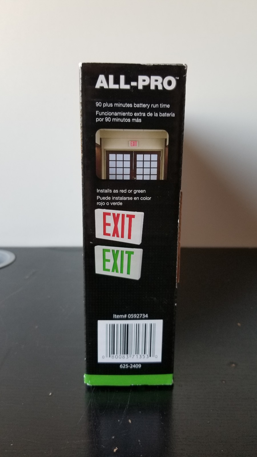 All-Pro Exit Emergency Light Ap Series 2 Color Red/Green LED Exit Sign ...