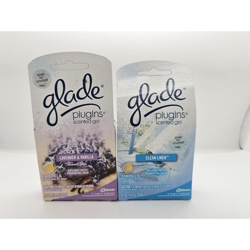 Glade Plugins 3 Each Box (Clean Linen And Lavender & Vanilla) NIB ...