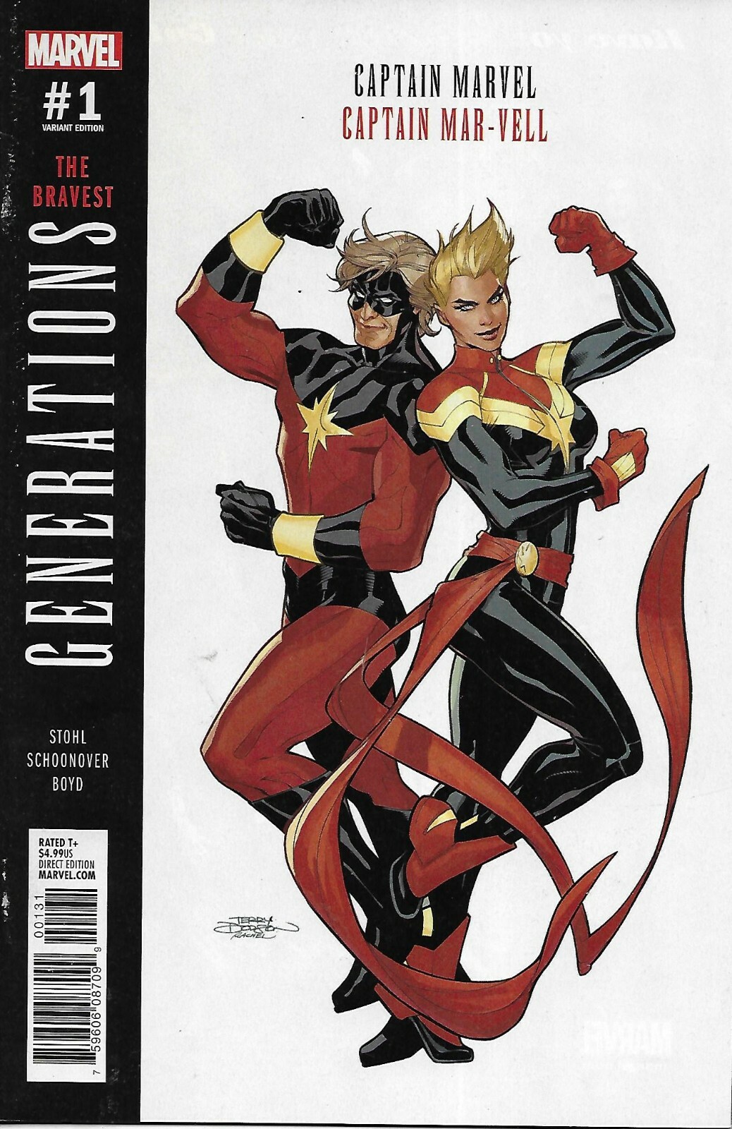 Generations Captain Marvel And Captain Mar-Vell Comic 1 Cover B Variant ...