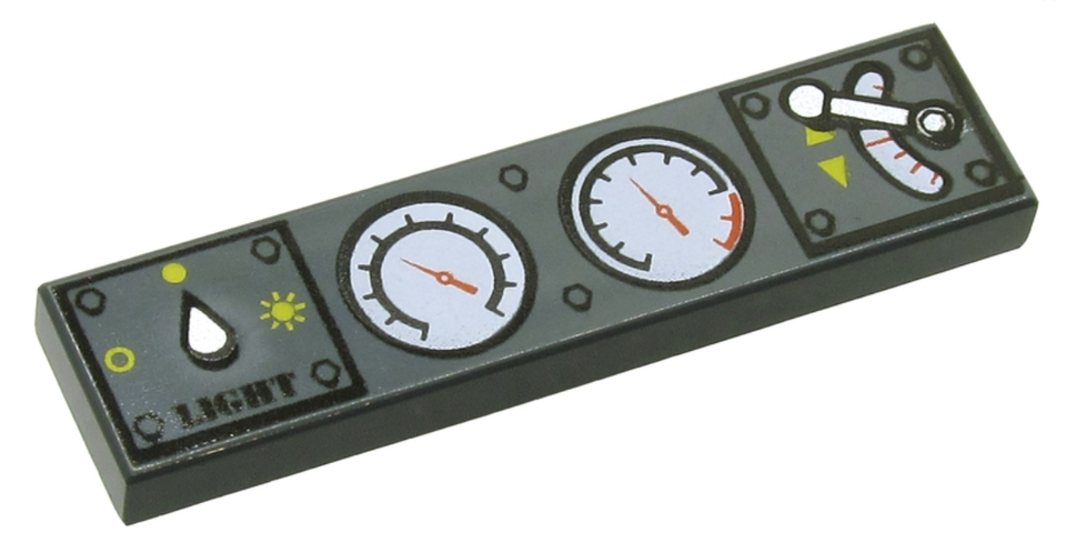 LEGO DIALS CONTROL PANEL RADAR SCREEN KEYPAD MONITOR GAUGE PRINTED ...