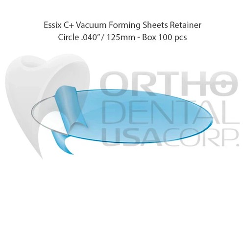 Essix C+ Vacuum circle SHEETS Retainer .040" /125 mm 100 pcs Biostar ...