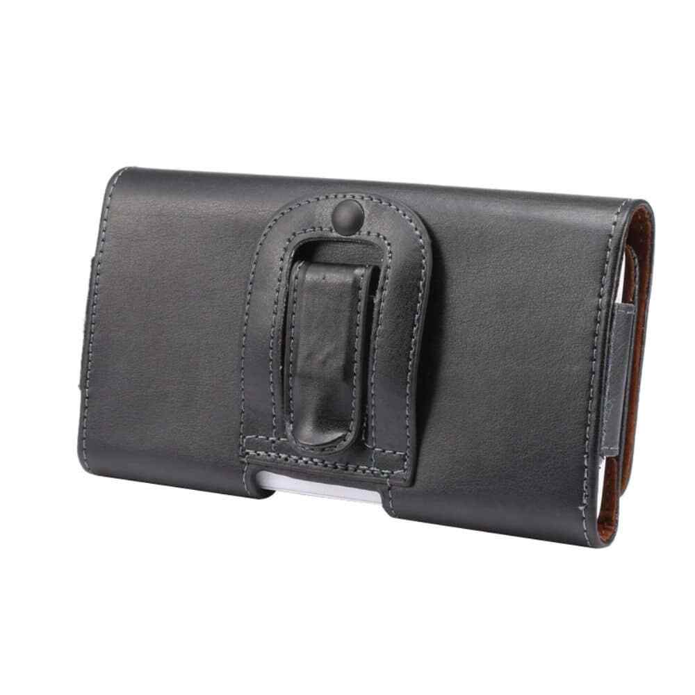 para LEAGOO M12 (2019) Funda Cinturon Piel Autentica Clip Horizontal | eBay