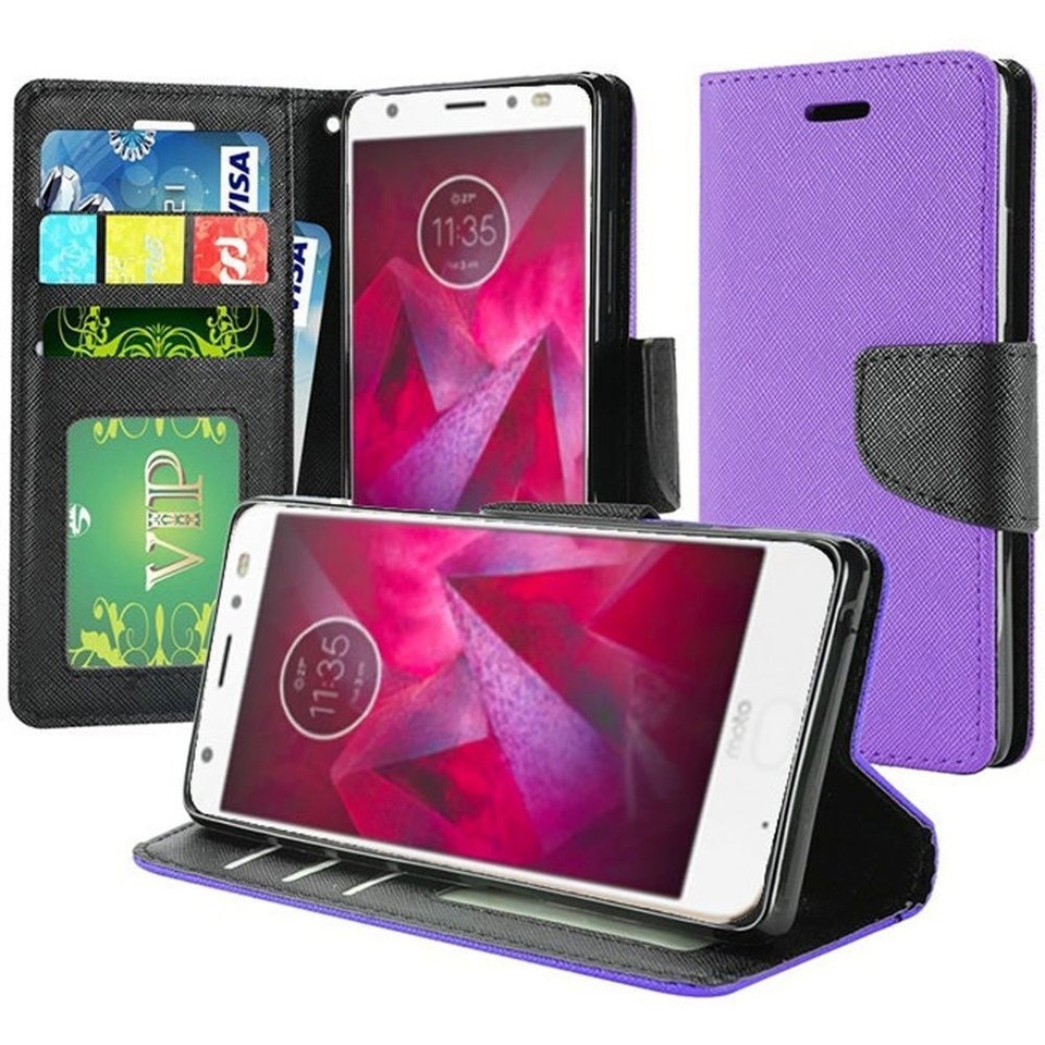 Wallet Card Pouch Cover Phone Case for Motorola Moto Z2 Force Moto Z2 ...
