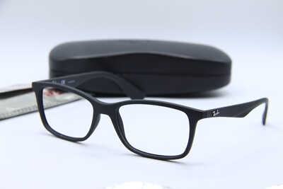 NEW RAY-BAN RB 7047 5196 MATTE BLACK AUTHENTIC FRAMES EYEGLASSES 54-17 ...
