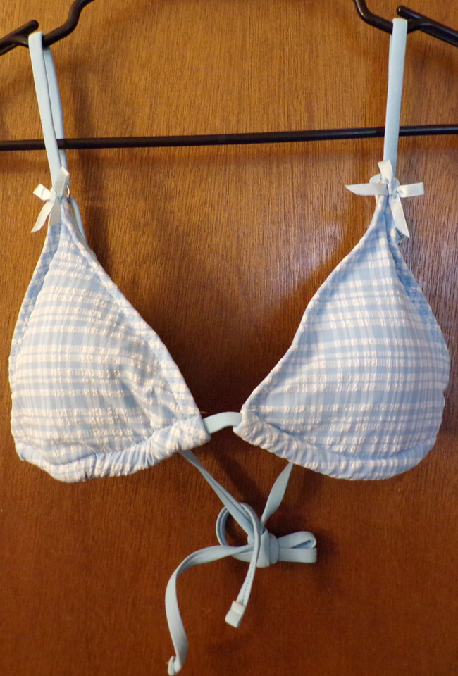 Seamoly Womens Bikini Size M Two Piece Triangle Top Cheeky Bottom Bow ...