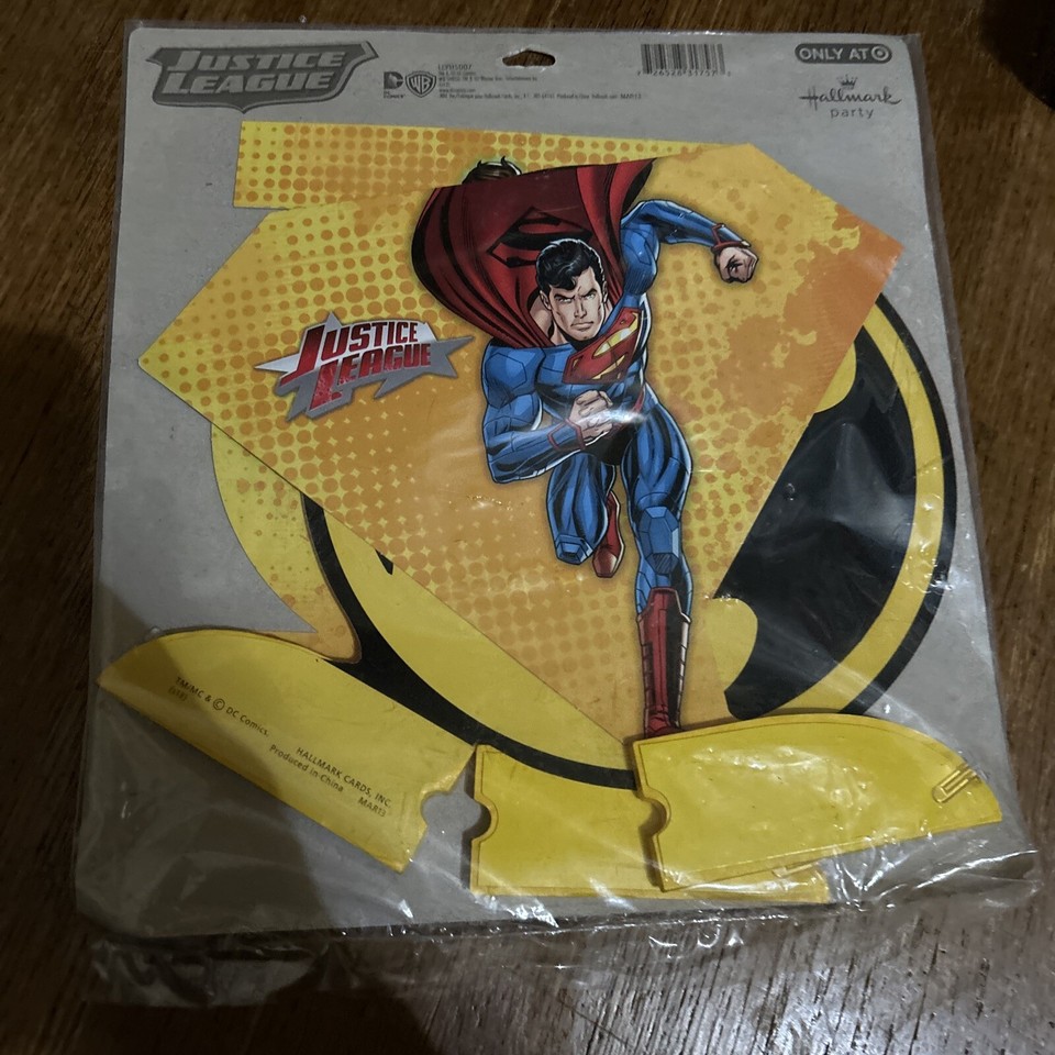 JUSTICE LEAGUE Batman Superman DC Comic Table Centerpiece Birthday ...